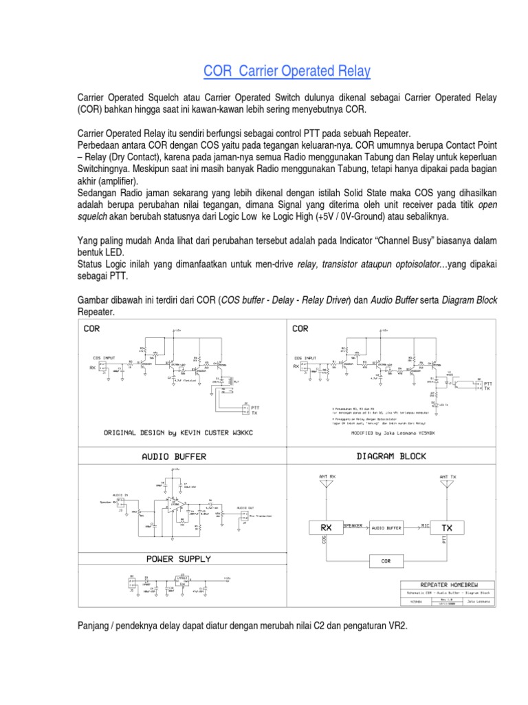 1 COR Carrier Operated Relay | PDF