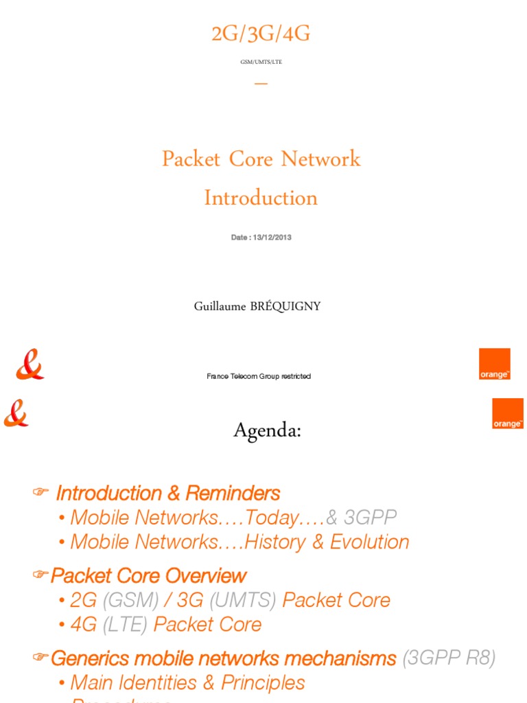Orange Packet Core Network Overview v2.2 | PDF | Networks ...
