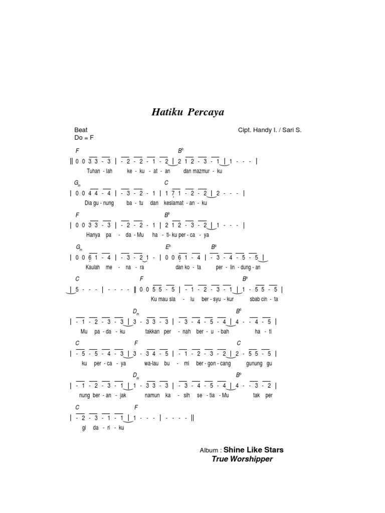 Hatiku Percaya | PDF