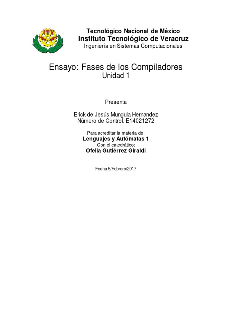 Fases de Compiladores Explicadas | PDF | Compilador | Analizando