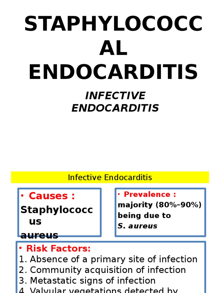Staphylococcal Endocarditis | PDF