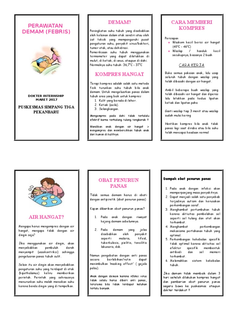 Leaflet Demam | PDF