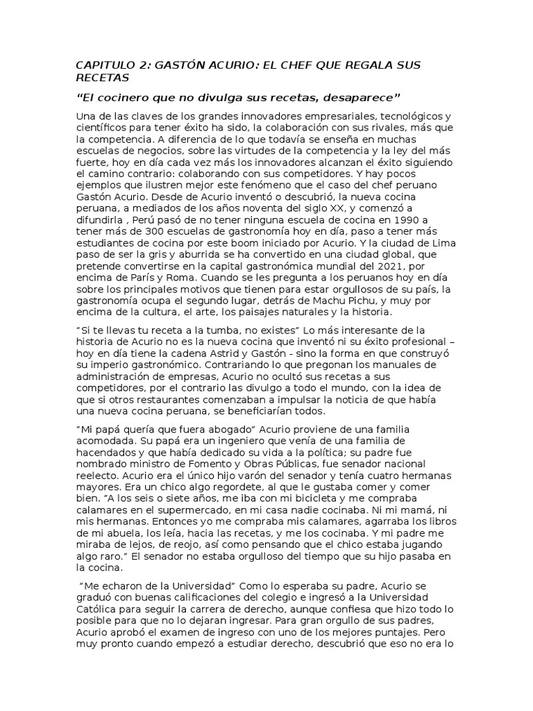 Resumen de Crear o Morir - 2 Capitulos | PDF | Perú | Youtube