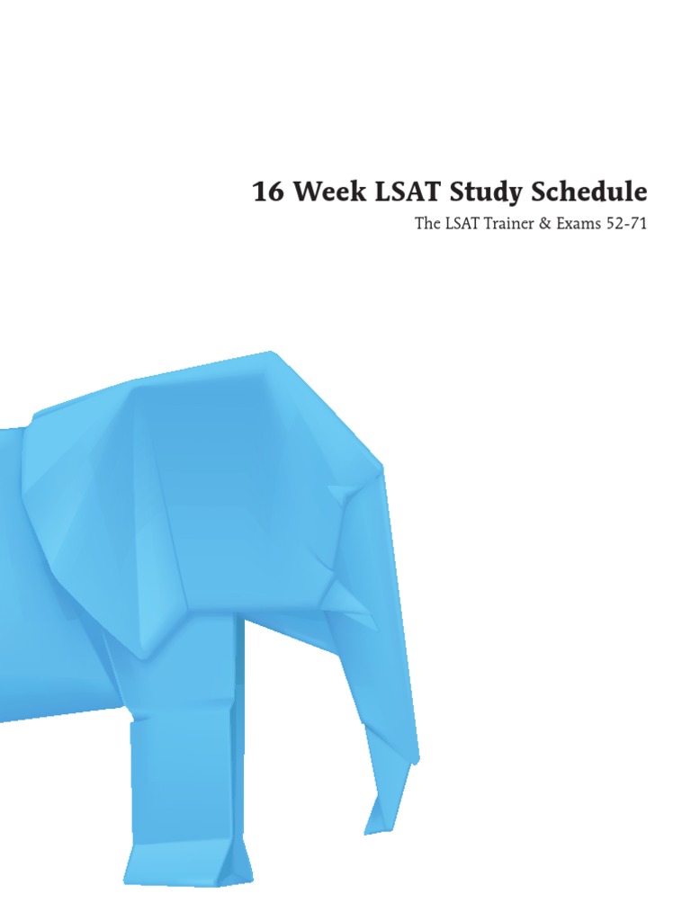 LSAT Study Plan for Aspiring Test Takers | PDF | Law School Admission ...