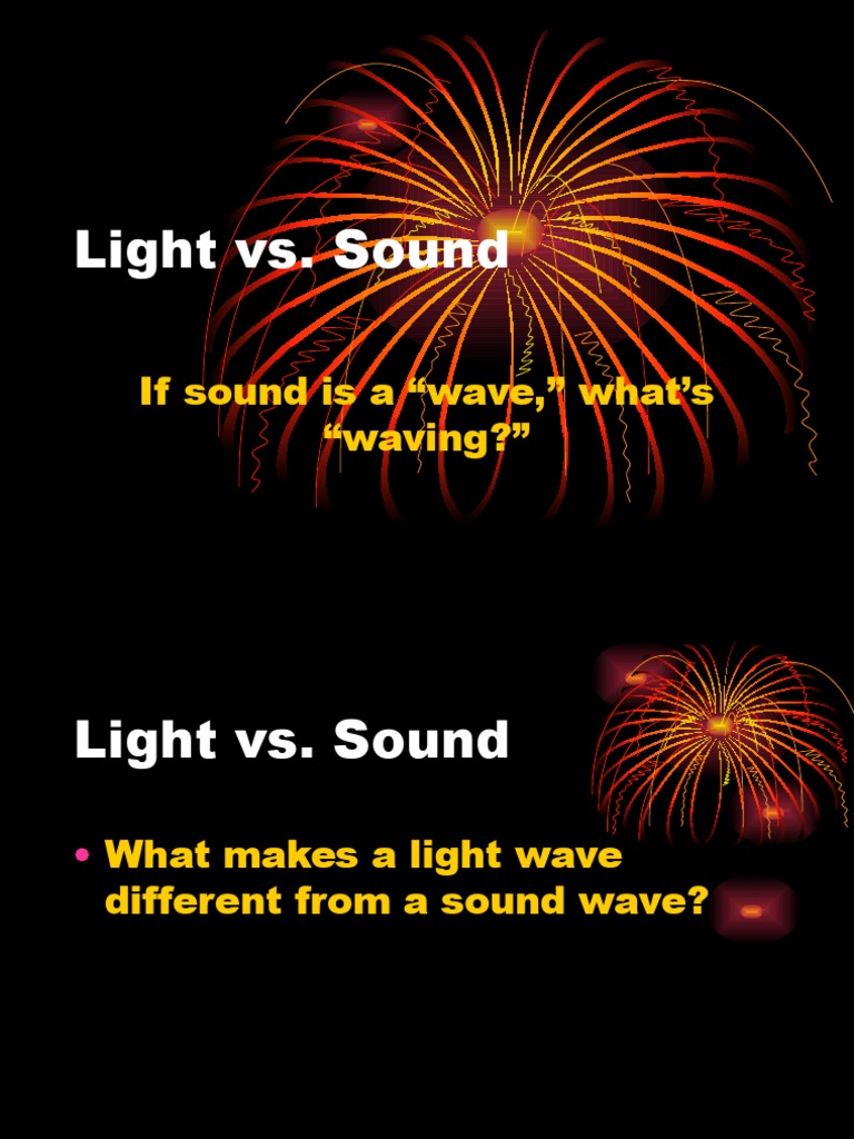 Light vs Sound | Sound | Waves