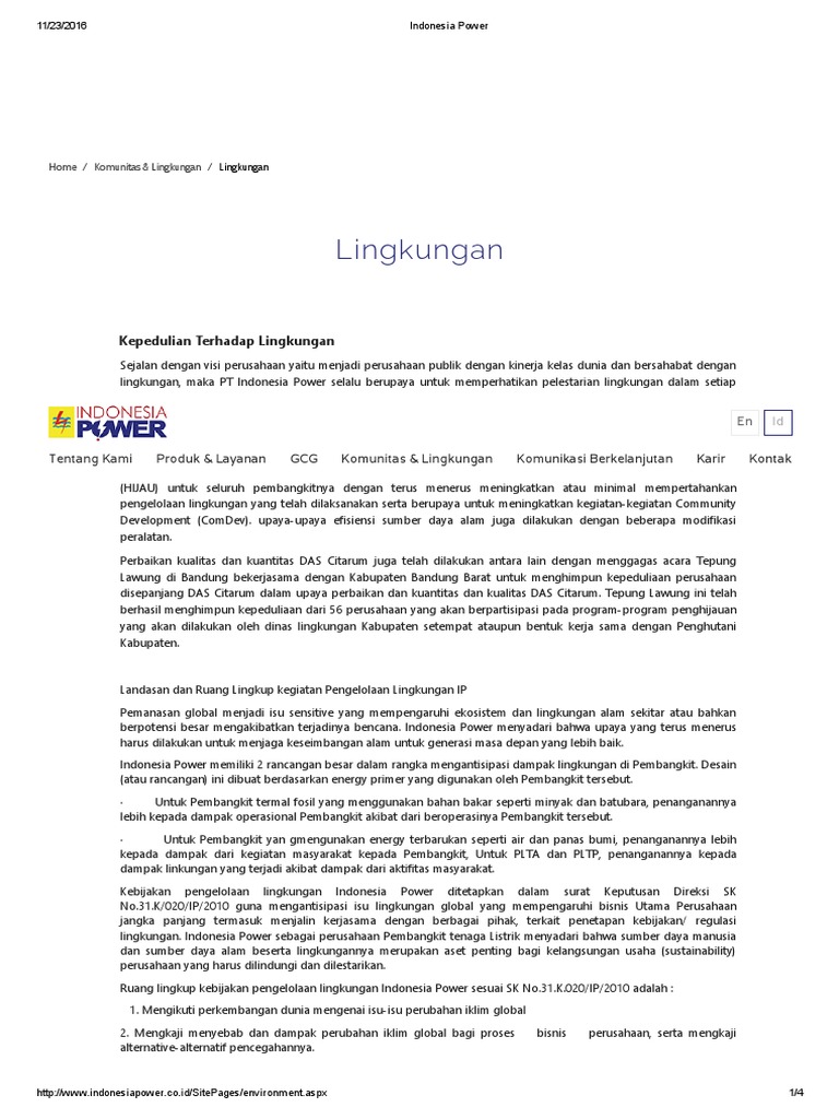 Indonesia Power | PDF