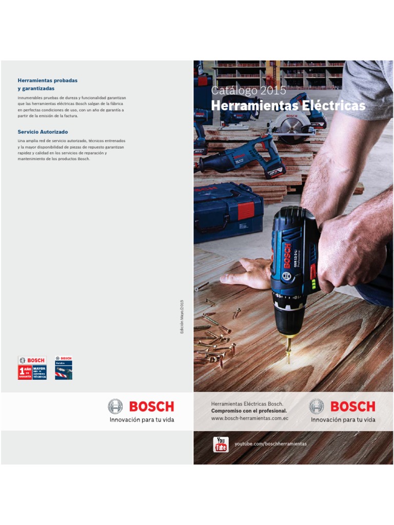 BOSCH.pdf | Herramientas | Batería (electricidad)