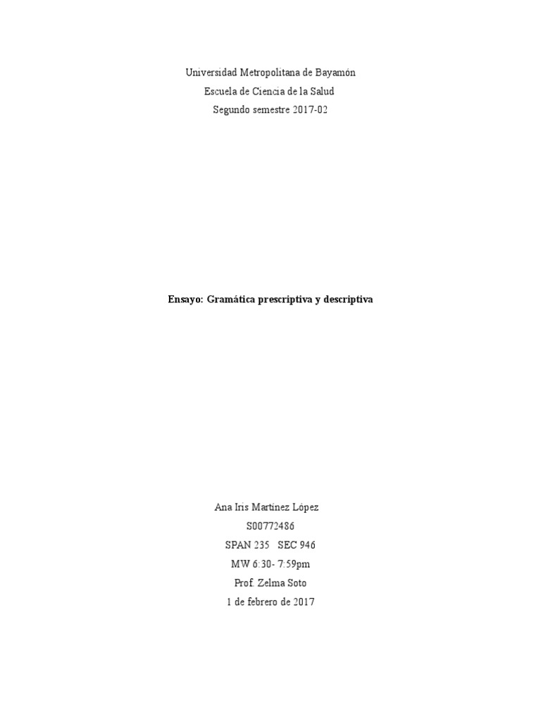 Gramática Prescriptiva vs. Descriptiva | PDF | Gramática | Lingüística