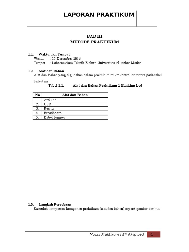 Praktikum 1 Blinking Led | PDF | Business