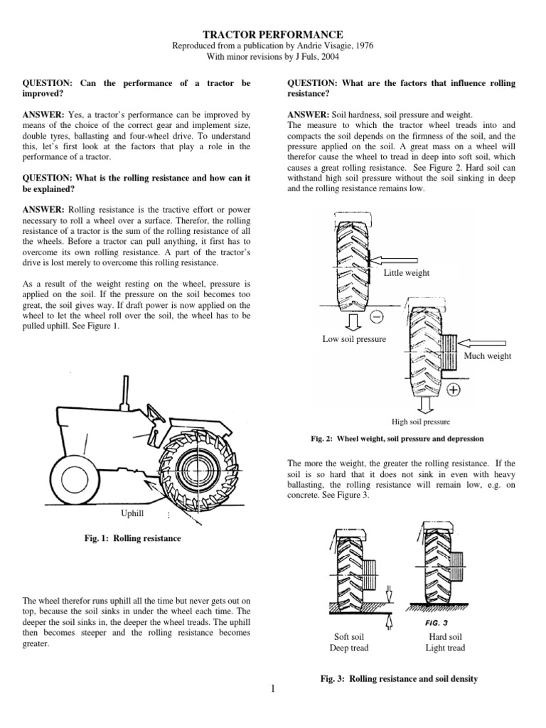 Enhancing Four-Wheel Tractor Performance | PDF | Tire | Tractor