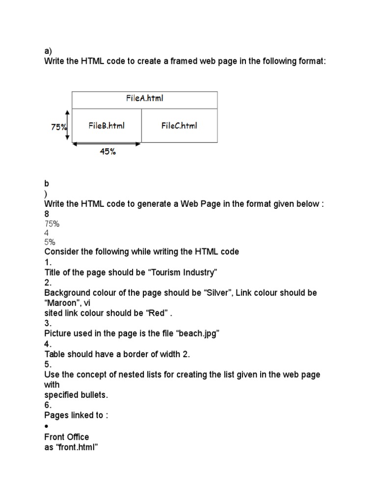 Html Questions