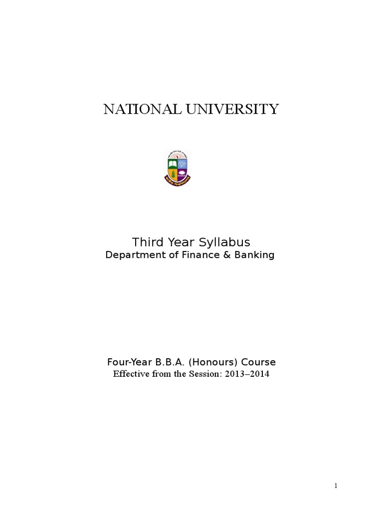 3rd Year Syllabus | PDF | Financial Audit | Capital Asset Pricing Model