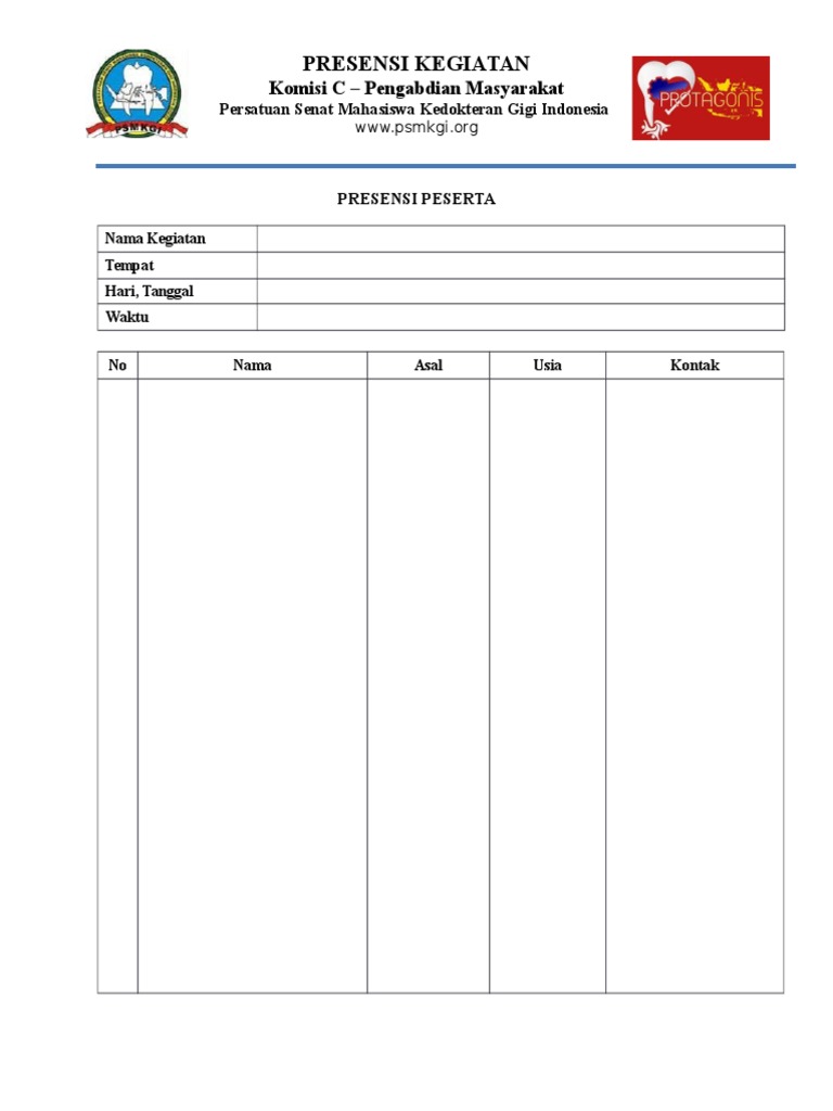 Format Presensi | PDF
