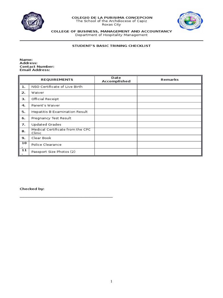 SOLAS Checklist | PDF