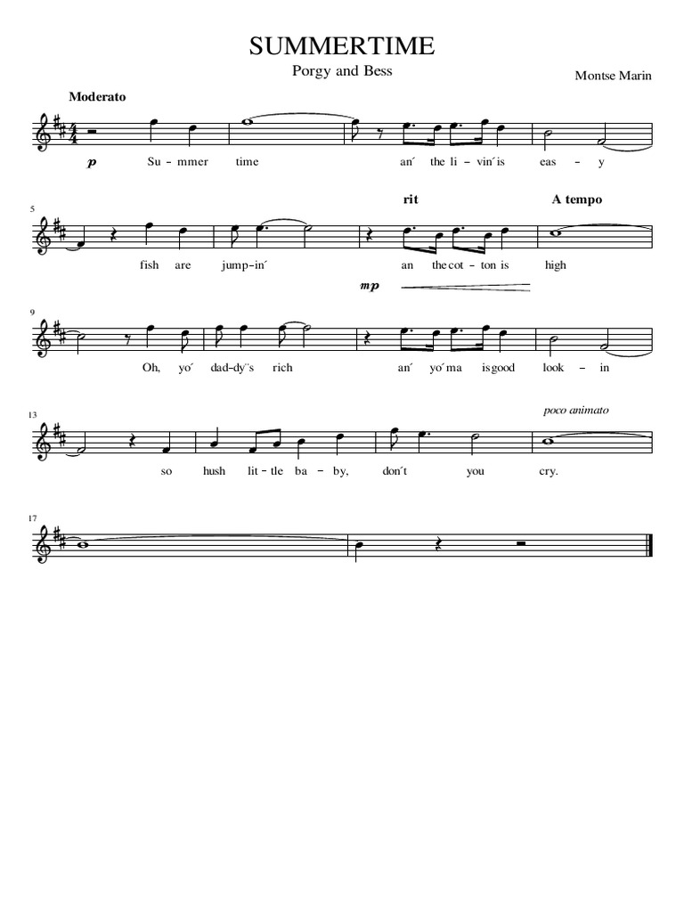Summertime | PDF