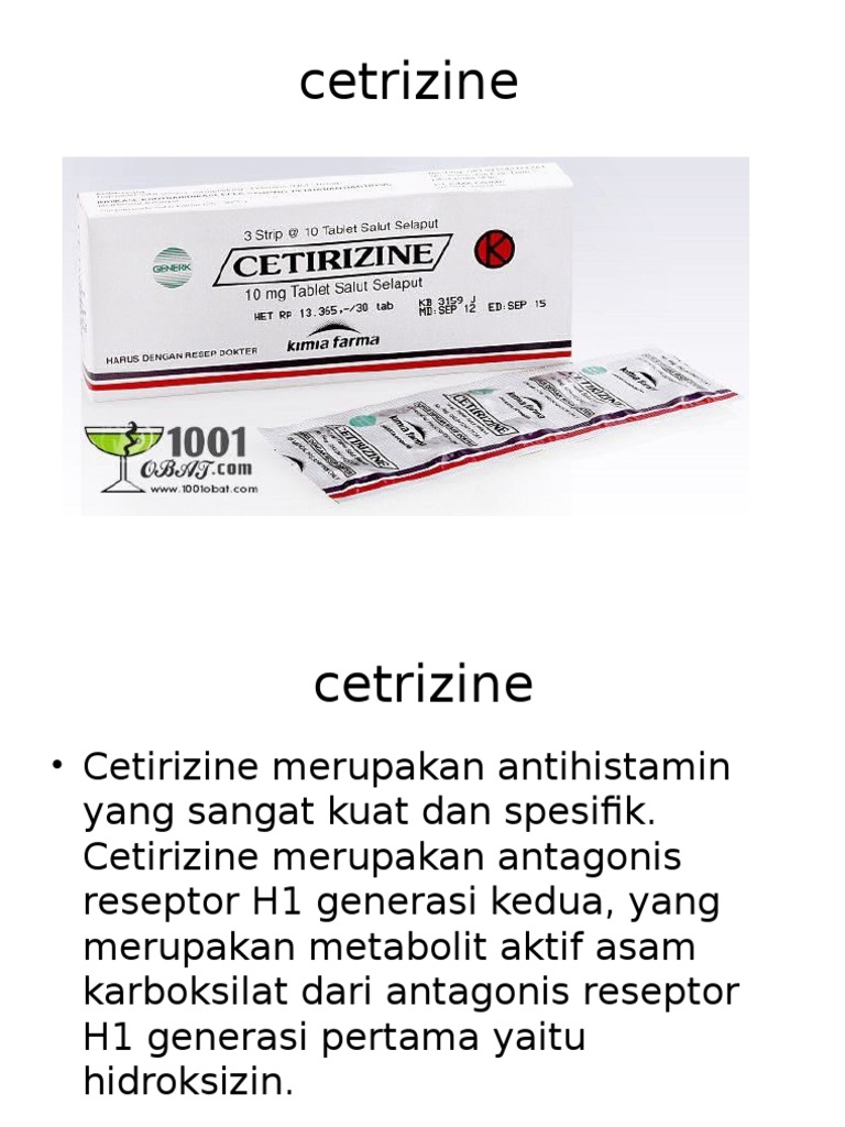 Cetrizine Obat | PDF | Kesehatan Holistik