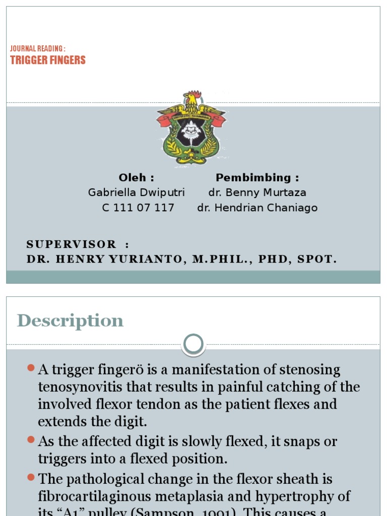 Trigger Fingers | PDF | Finger | Hand