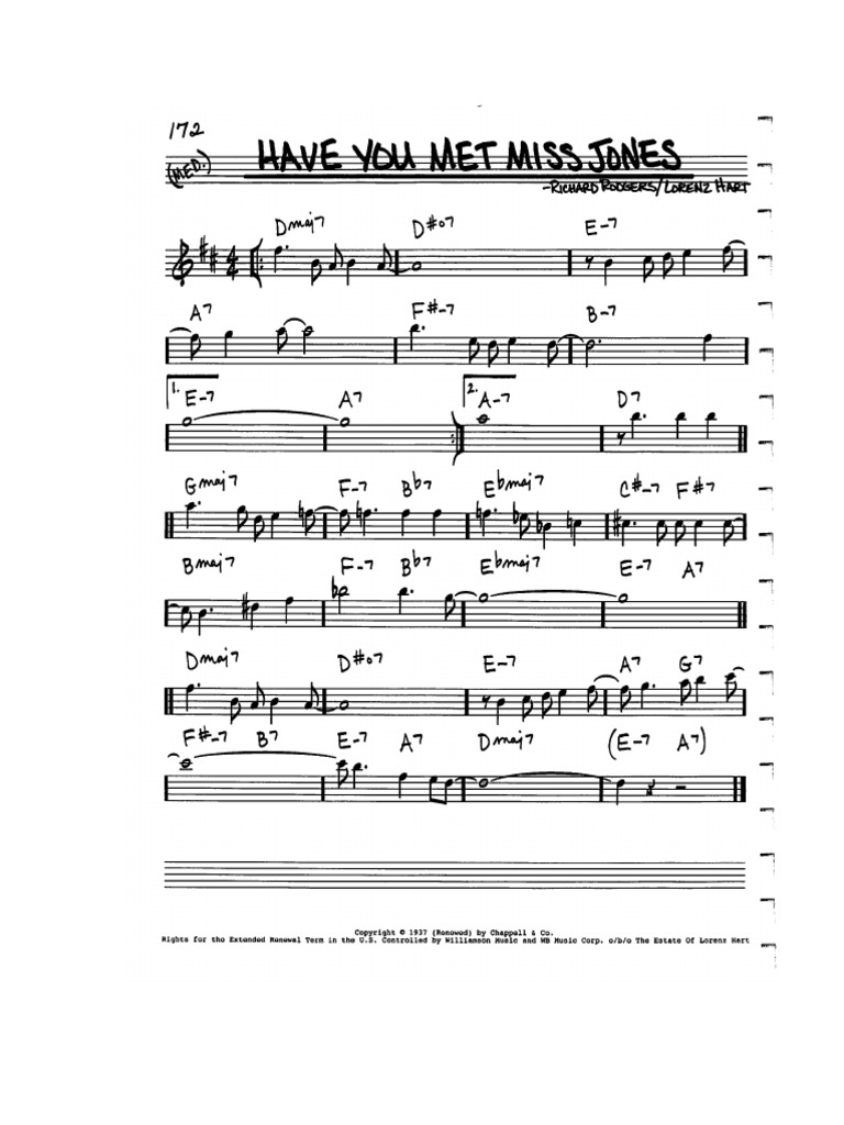 Have You Met Miss Jones | PDF