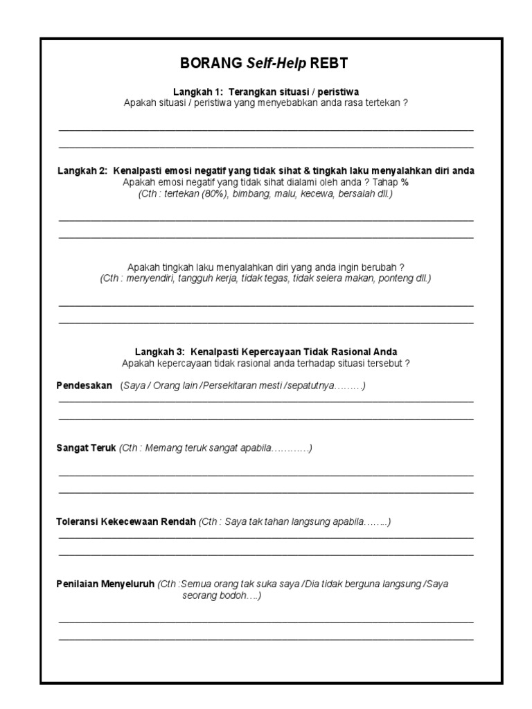 Rebt Self Help (BM Version) | PDF