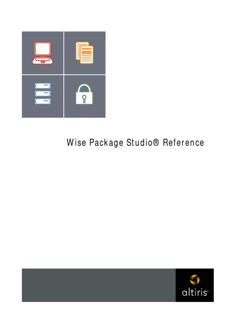 Wise Package Studio 7.0 SP3 Reference - V1.0 | PDF | Trademark | License