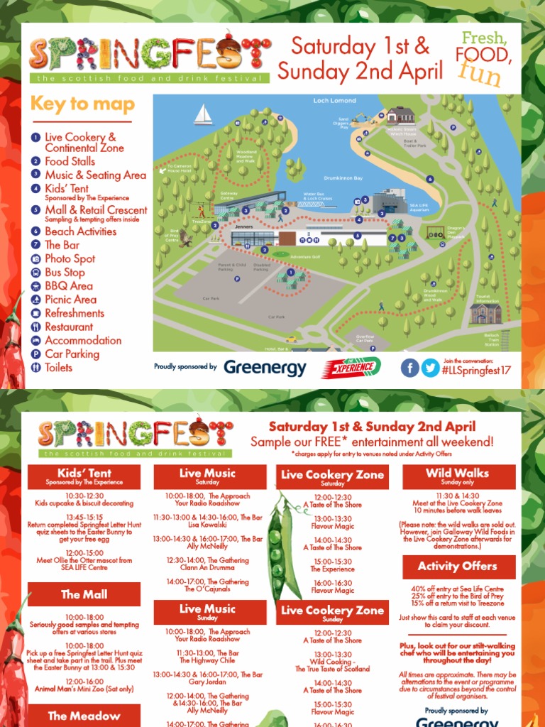 Springfest Activity Map 2017