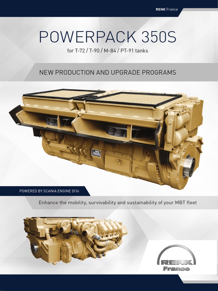 RENK-France-Powerpack-350S-EN-Ed.03-16.pdf | Engines | Transmission ...