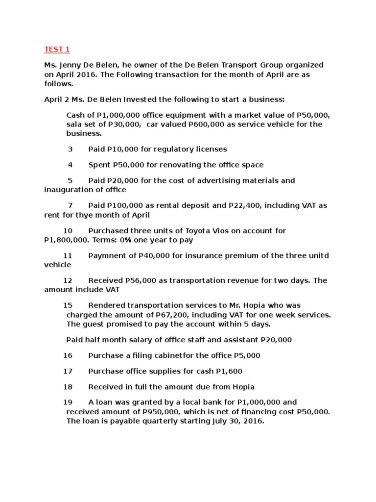 Icb 1 | PDF | Debits And Credits | Expense