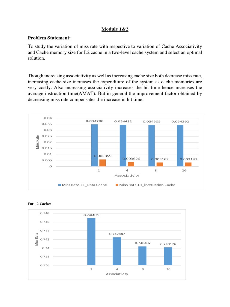 Module 1&2 Problem Statement:: For L2-Cache | PDF | Cpu Cache | Central ...