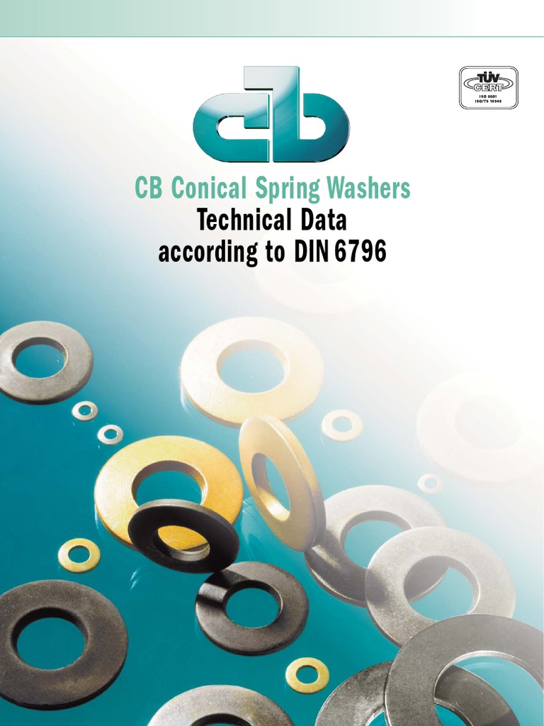 6 Conical Spring Washers | PDF | Mechanical Engineering | Manufactured ...