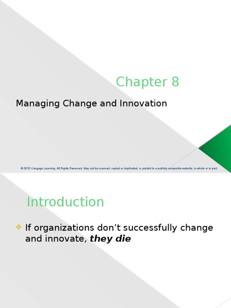 Managing Change and Innovation | PDF | Innovation | Creativity