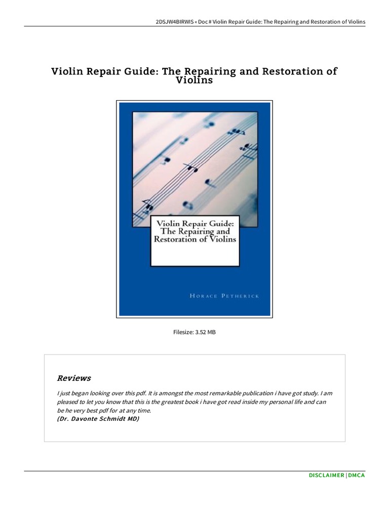Violin Repair and Restoration Guide | PDF | Violin | String Instruments