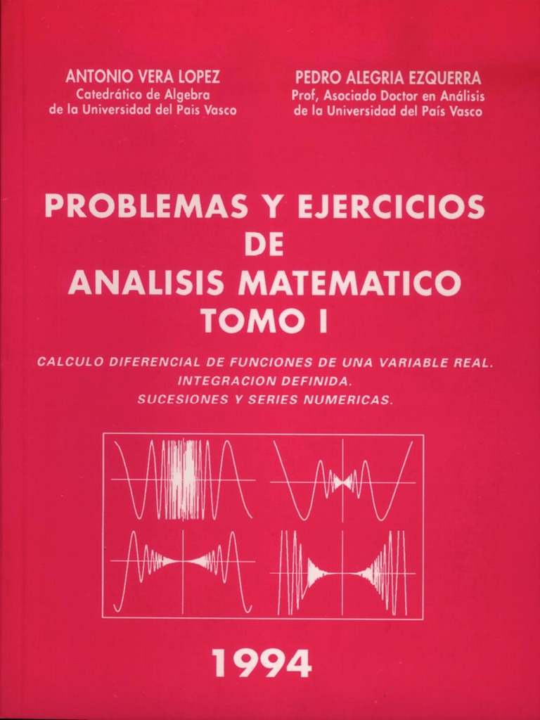 Problemas y Ejercicios de An Lisis Matem Tico. Tomo 1. Vera Alegr A | PDF | Raíz cuadrada ...