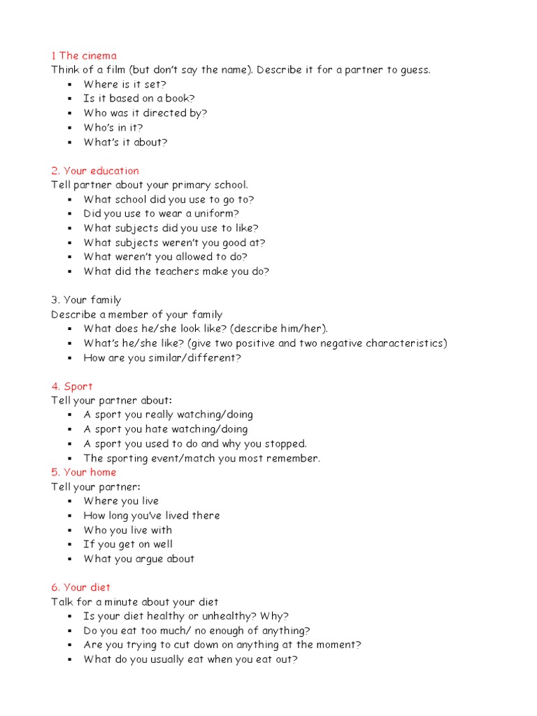 Speaking B1 | Tourism | Lie