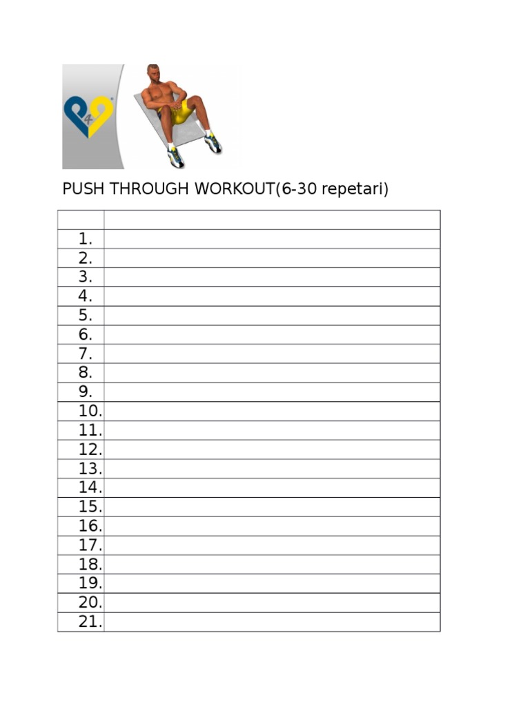Push Through Workout | PDF