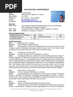 LCVP Curriculum Vitae Example | PDF | Behavior Modification | Learning