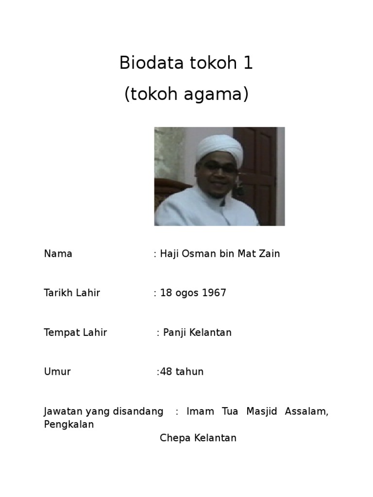 Biodata Tokoh HE | PDF