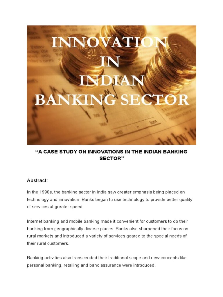 Innovation In Banking Sector Pdf Banks Innovation