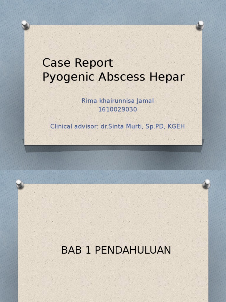 Laporan Kasus Abses Hepar | PDF