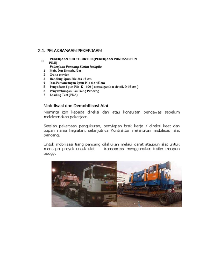 Metode Pelaksanaan Pancang | PDF