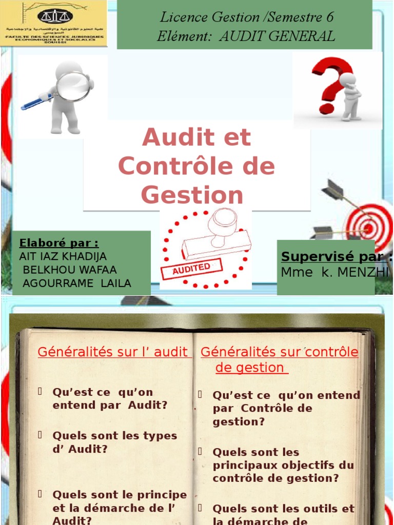 114241026-Audit-Et-Controle-de-Gestion.pptx | Audit interne | Audit