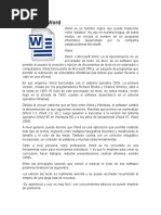 Historia y Uso de Microsoft Word | PDF | Microsoft Word | Microsoft Windows