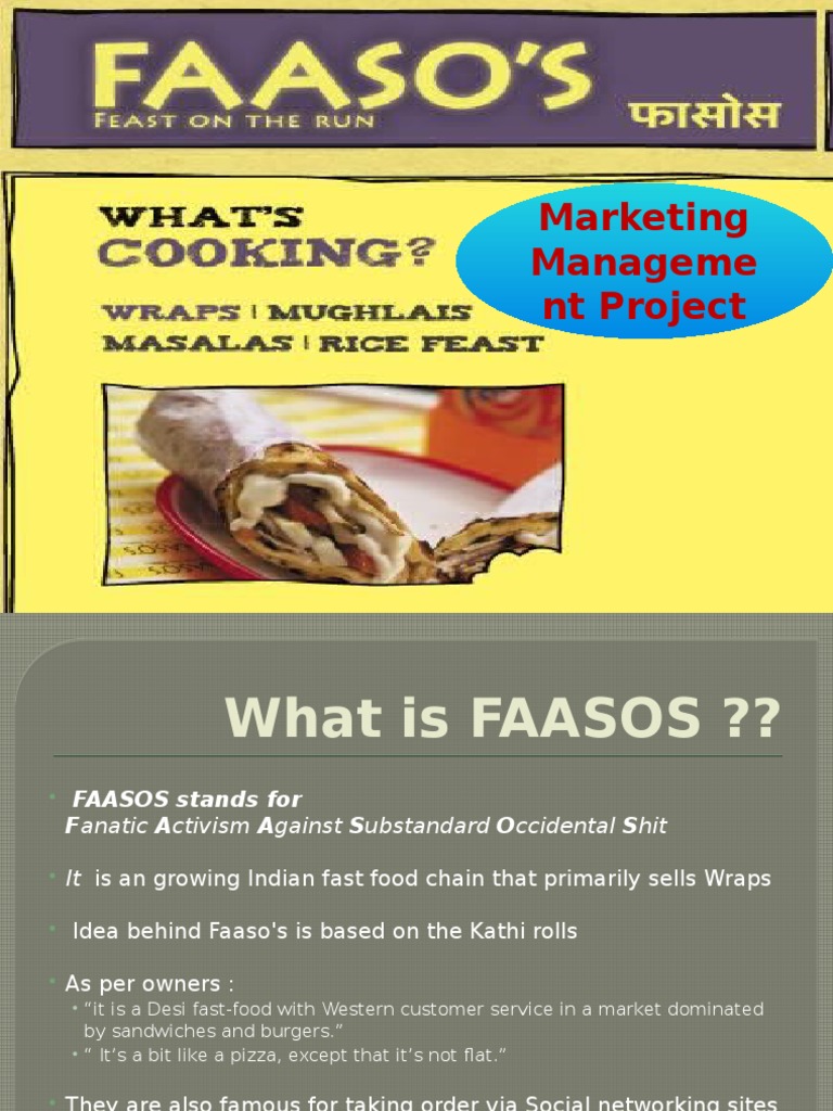 Faasos 140326132649 Phpapp01 | PDF | Fast Food Restaurants ...