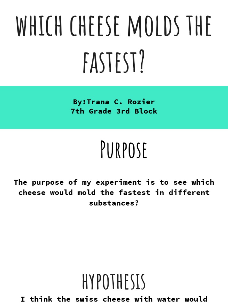 Which Cheese Molds The Fastest | PDF | Mold | Cheese