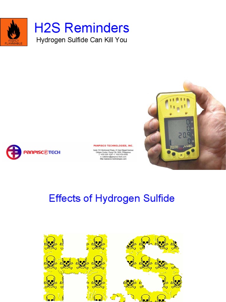 H2S Safety Reminders | PDF | Clinical Medicine | Hazards