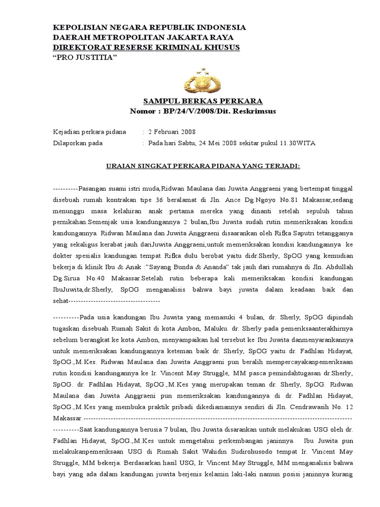 Sudah Sampul Berkas Perkara | PDF