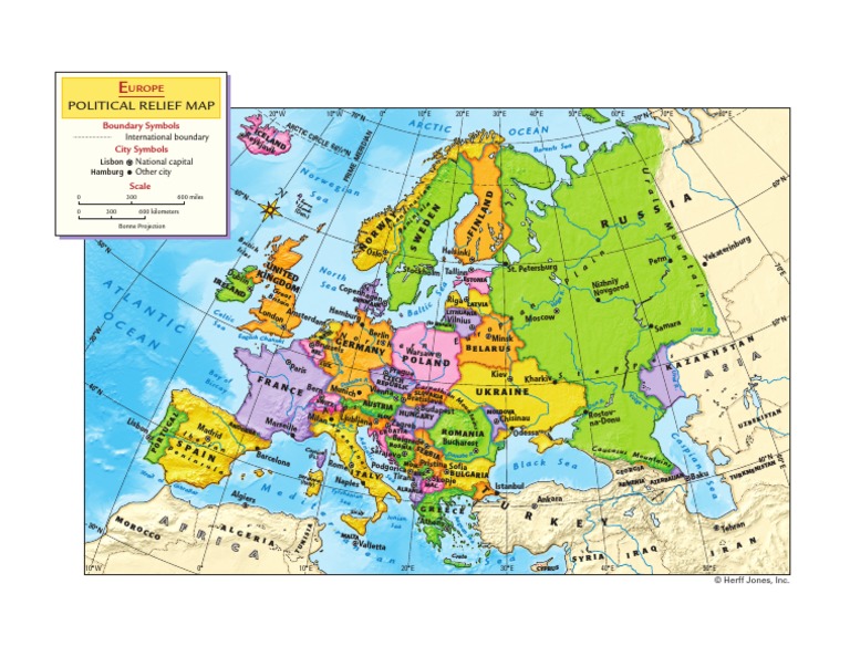 Political Map of Europe | PDF