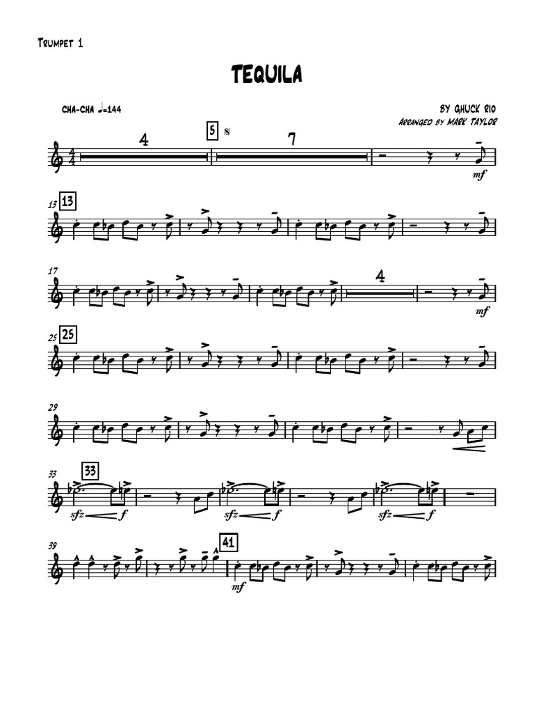 Tequila Trumpet 1 PDF | PDF