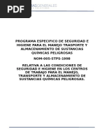 Seguridad en Sustancias Químicas NOM-005 | PDF | Ventilación (Arquitectura) | Incendios