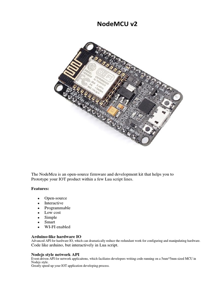 Nodemcu v2 | PDF | Computers