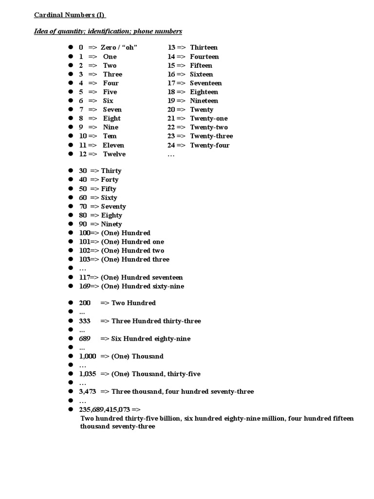 Cardinal Numbers | PDF